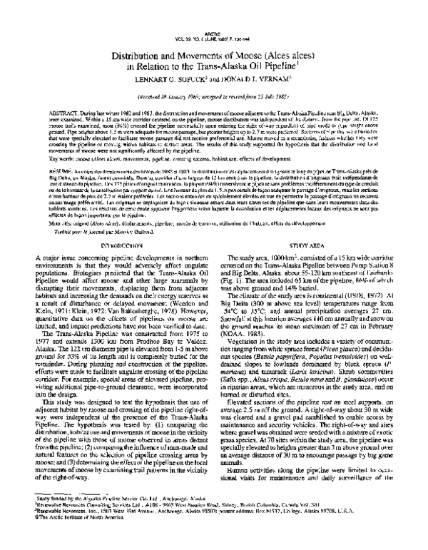 (PDF) Distribution and Movements of Moose (Alces alces) in Relation to ...