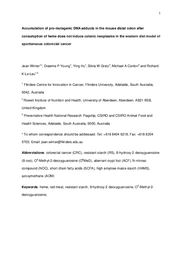 (PDF) Accumulation of promutagenic DNA adducts in the mouse distal ...