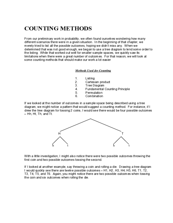 (PDF) Counting Methods