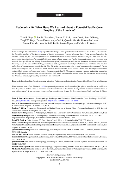 (PDF) Fladmark + 40: What Have We Learned about a Potential Pacific ...