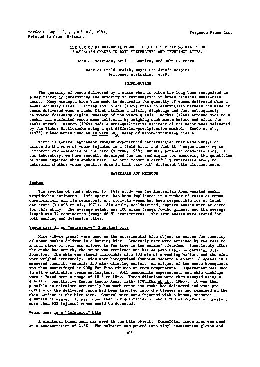 (PDF) The use of experimental models to study the biting habits of ...