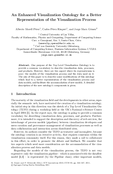 (PDF) An Enhanced Visualization Ontology for a Better Representation of the Visualization Process