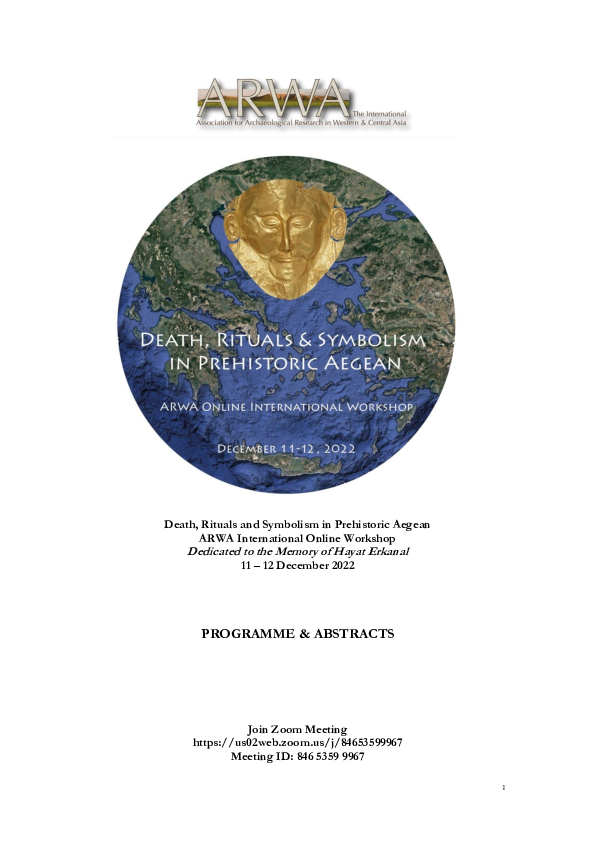 (PDF) Abstracts of Death, Rituals and Symbolism in Prehistoric Aegean ...