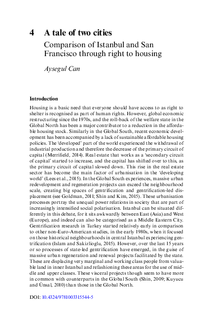 (PDF) A Tale of Two Cities: Comparison of Istanbul and San Francisco ...