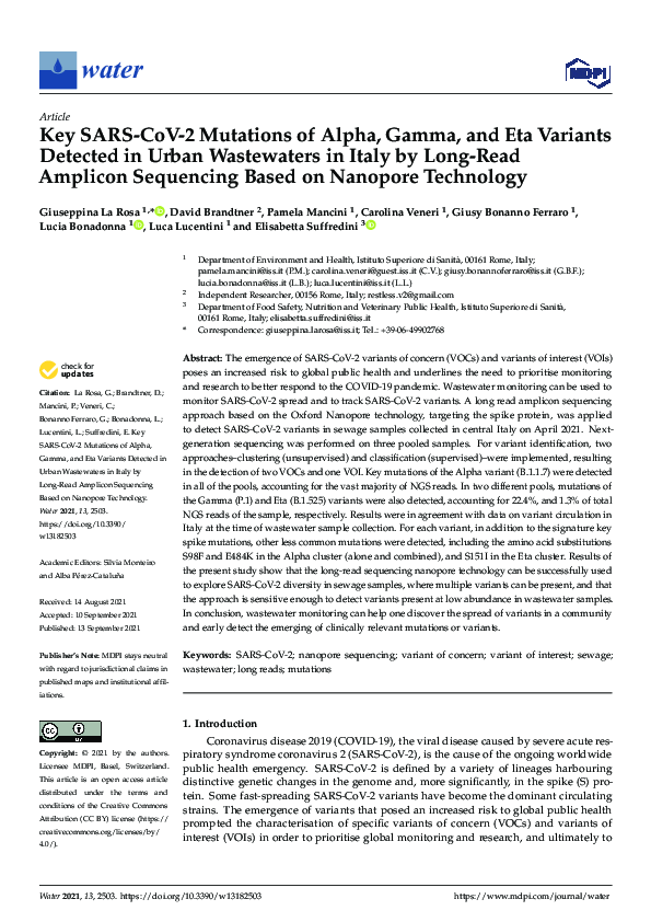 (PDF) Key SARS-CoV-2 Mutations of Alpha, Gamma, and Eta Variants ...