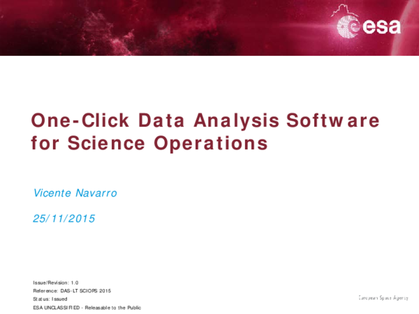 (PDF) One-Click Data Analysis Software for Science Operations