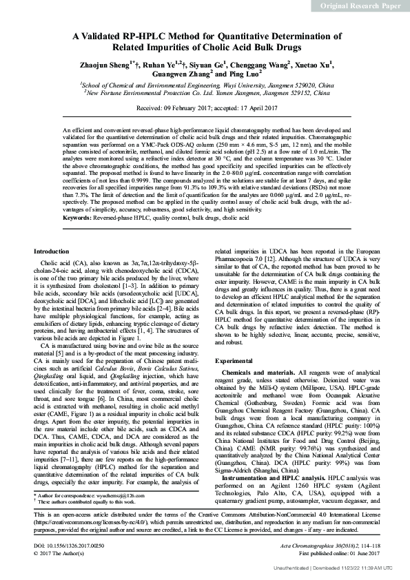 (PDF) A validated RP-HPLC method for quantitative determination of related impurities of ...