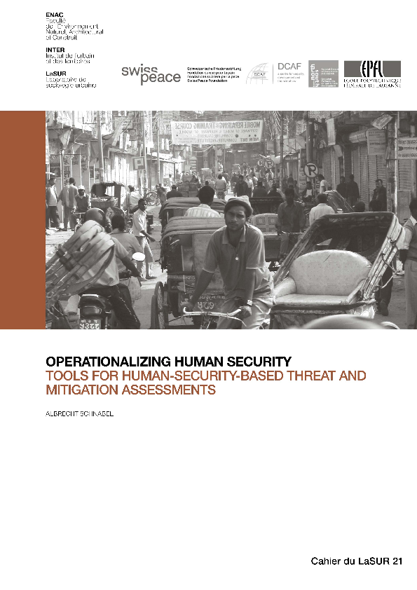 (PDF) Operationalizing Human Security : Tools for Human-Security-based ...