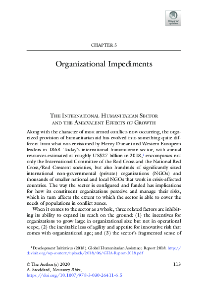 (PDF) Organizational Impediments