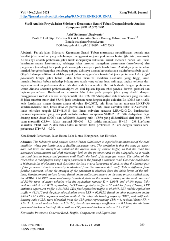 (PDF) Studi Analisis Proyek Jalan Sidoharjo Kecamatan Senori Tuban Dengan Metode Analisis ...