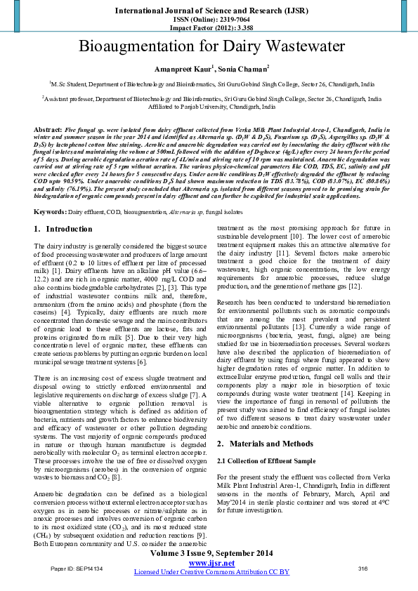 (PDF) Licensed Under Creative Commons Attribution CC BY Bioaugmentation ...