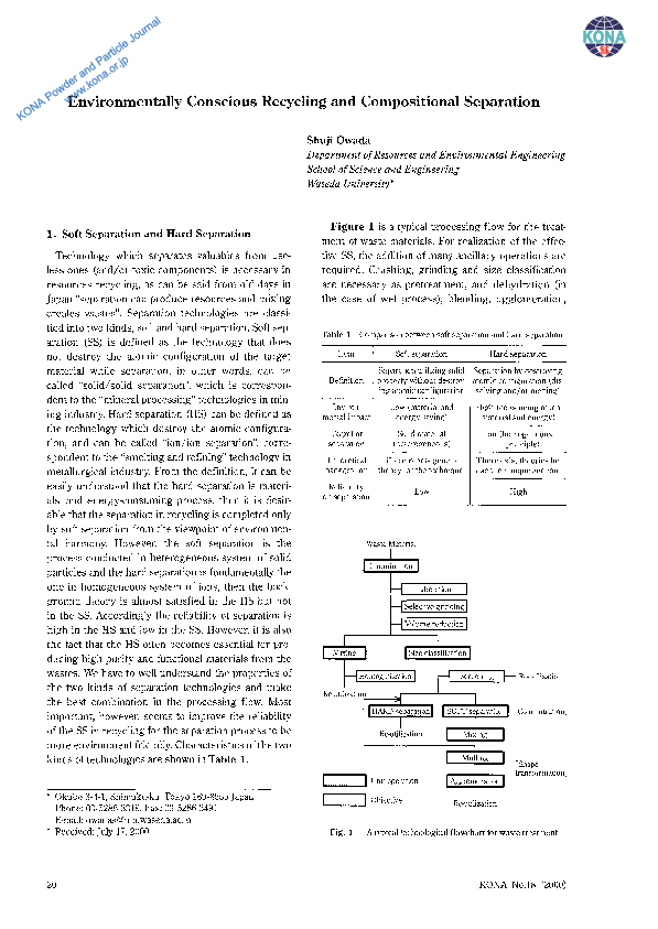 (PDF) Environmentally Conscious Recycling and Compositional Separation