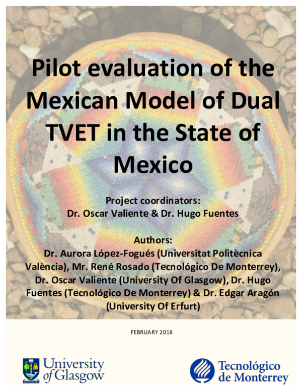 (PDF) Pilot Evaluation of the Mexican Model of Dual TVET in the State ...