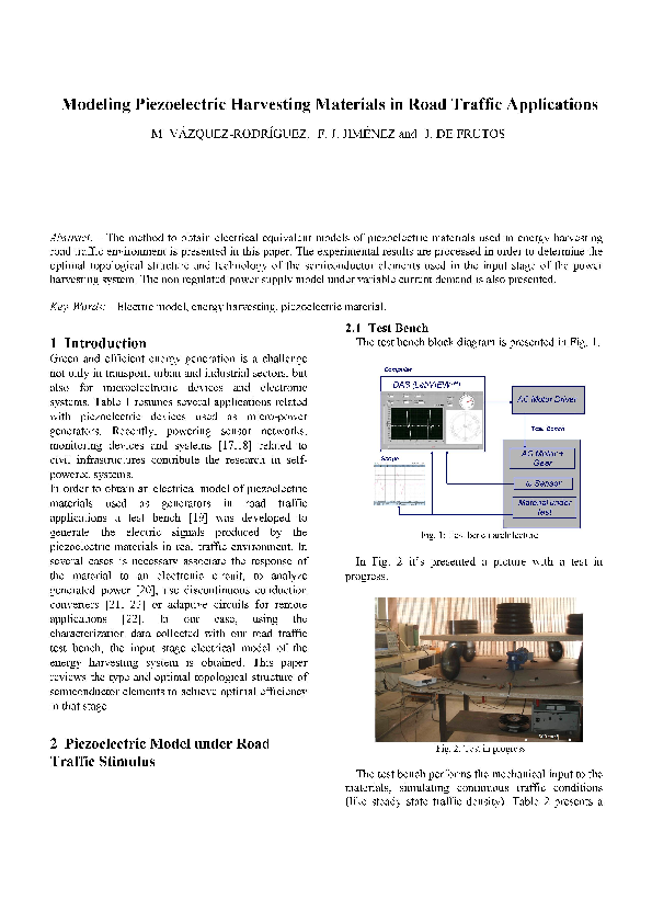 (PDF) Modeling Piezoelectric Harvesting Materials in Road Traffic Applications