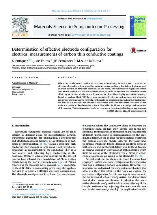 (PDF) Determination of effective electrode configuration for electrical ...