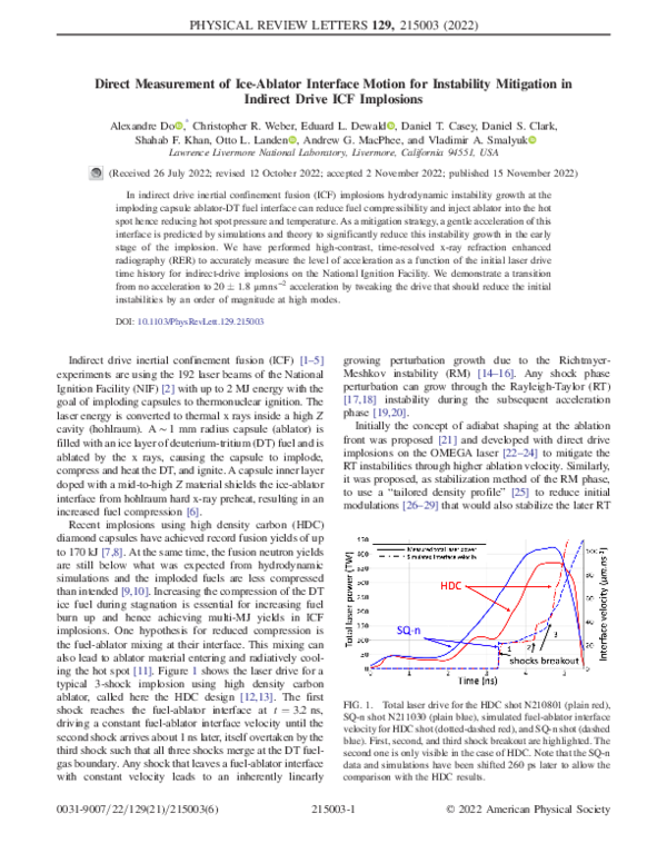 (PDF) Direct Measurement of Ice-Ablator Interface Motion for ...