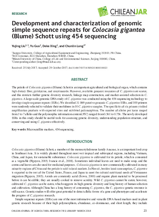 (PDF) Development and characterization of genomic simple sequence repeat markers in eggplant and ...