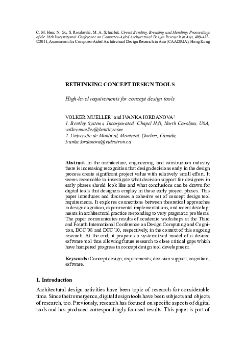(PDF) Rethinking concept design tools: High-level requirements for ...