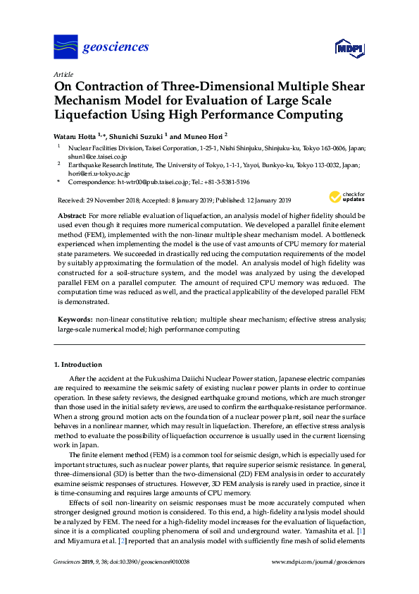 (PDF) On Contraction of Three-Dimensional Multiple Shear Mechanism Model for Evaluation of Large ...