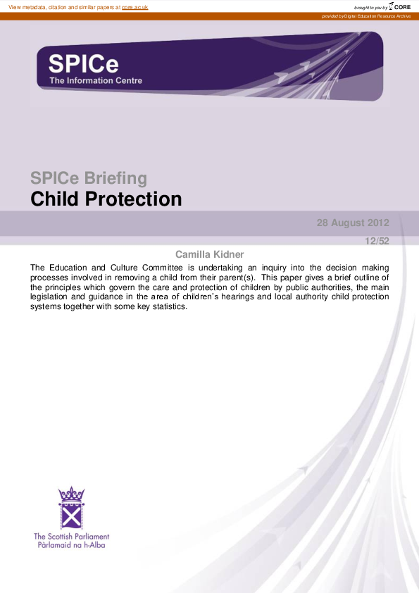 (PDF) Child protection