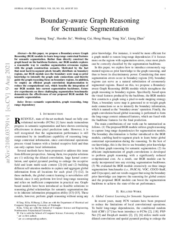 Pdf Boundary Aware Graph Reasoning For Enhanced Segmentation