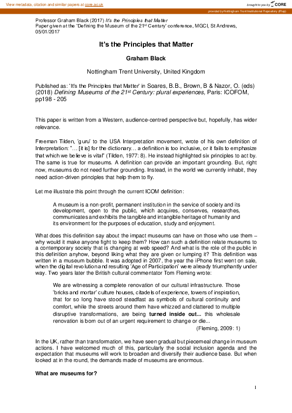 (PDF) It's the principles that matter