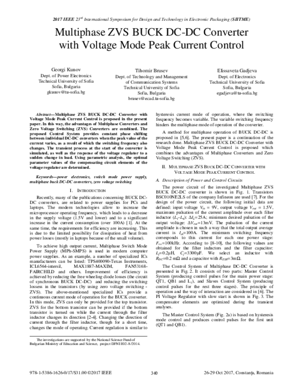 (PDF) Multiphase ZVS BUCK DC-DC converter with voltage mode peak current control