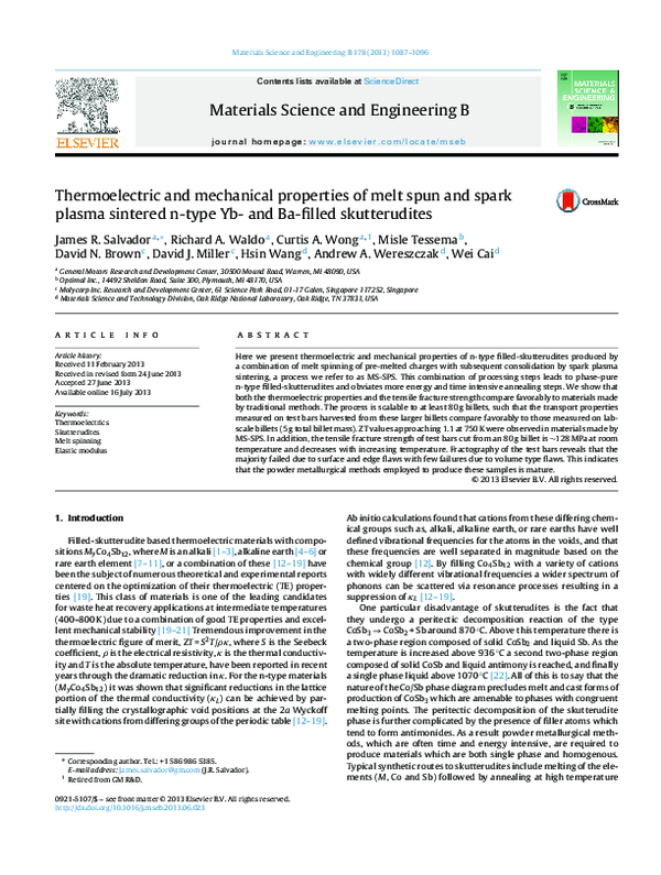 (PDF) Thermoelectric and mechanical properties of multi-walled carbon nanotube doped Bi0.4Sb1 ...
