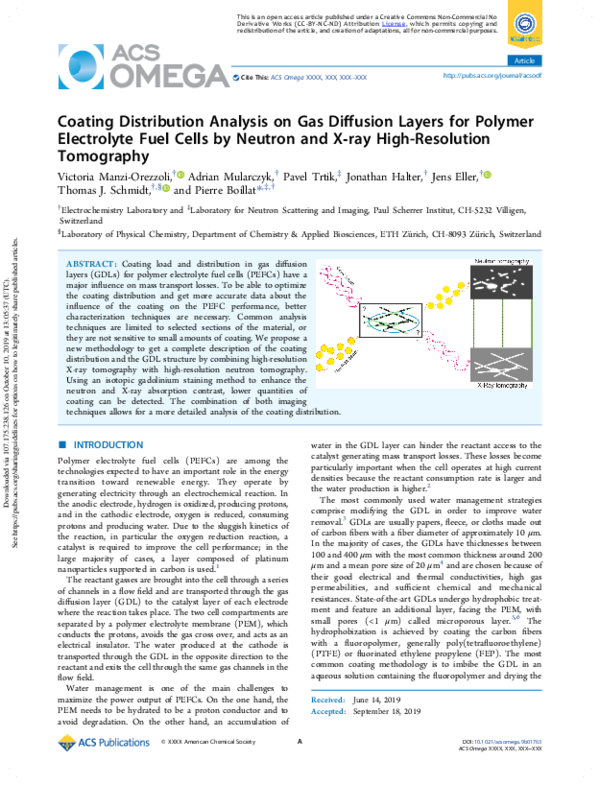 (PDF) Coating Distribution Analysis on Gas Diffusion Layers for Polymer ...
