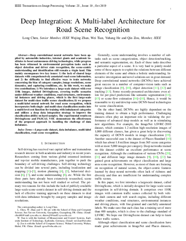 (PDF) Deep Integration: A Multi-Label Architecture for Road Scene ...