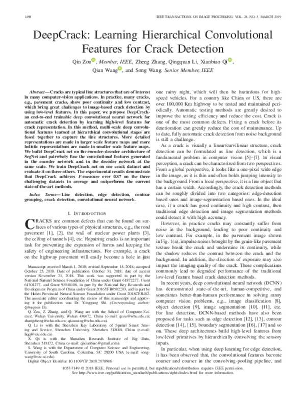 (PDF) DeepCrack: Learning Hierarchical Convolutional Features for Crack ...