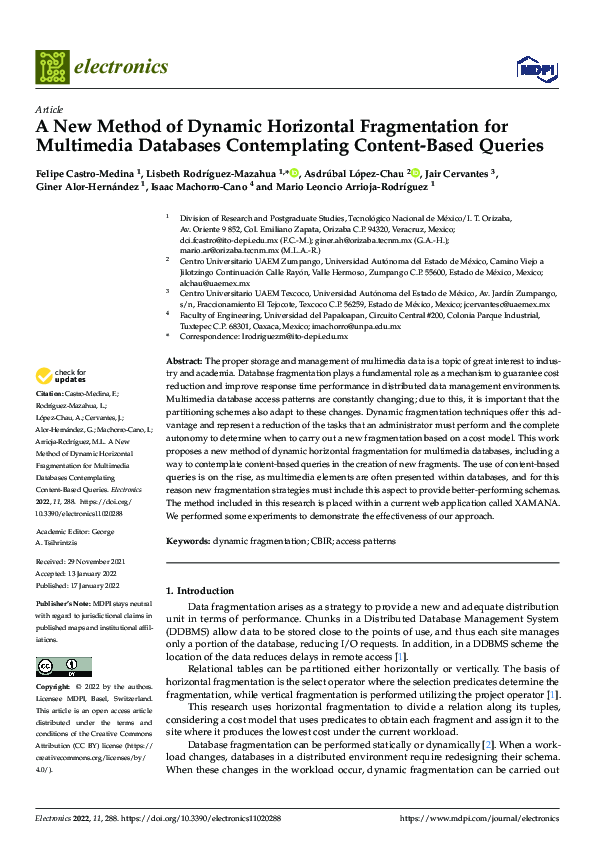 (PDF) A New Method of Dynamic Horizontal Fragmentation for Multimedia ...
