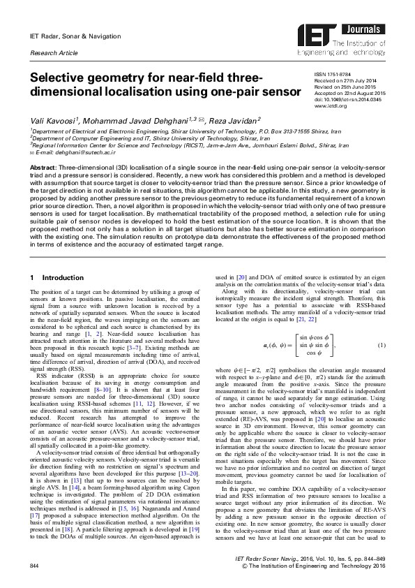 (PDF) Selective geometry for near-field three-dimensional localisation ...