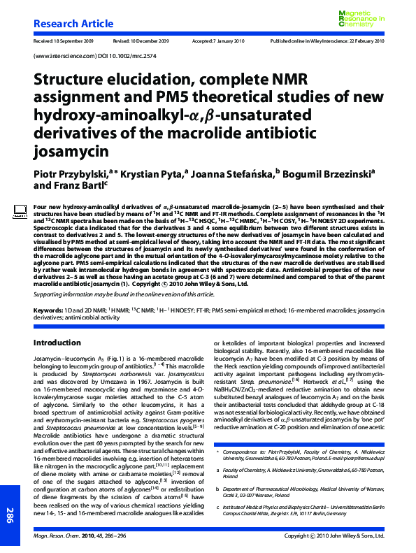 (PDF) Structure elucidation, complete NMR assignment and PM5 theoretical studies of new hydroxy ...