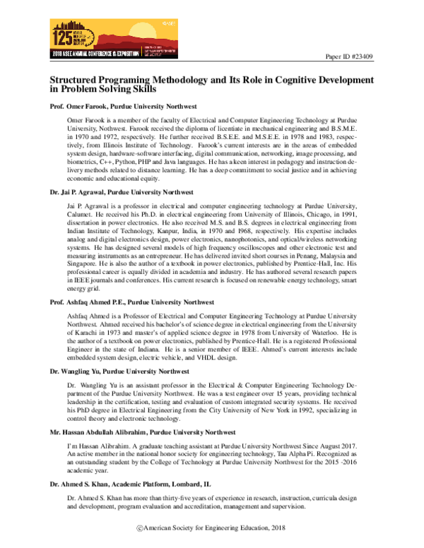 (PDF) Structured Programing Methodology and Its Role in Cognitive ...