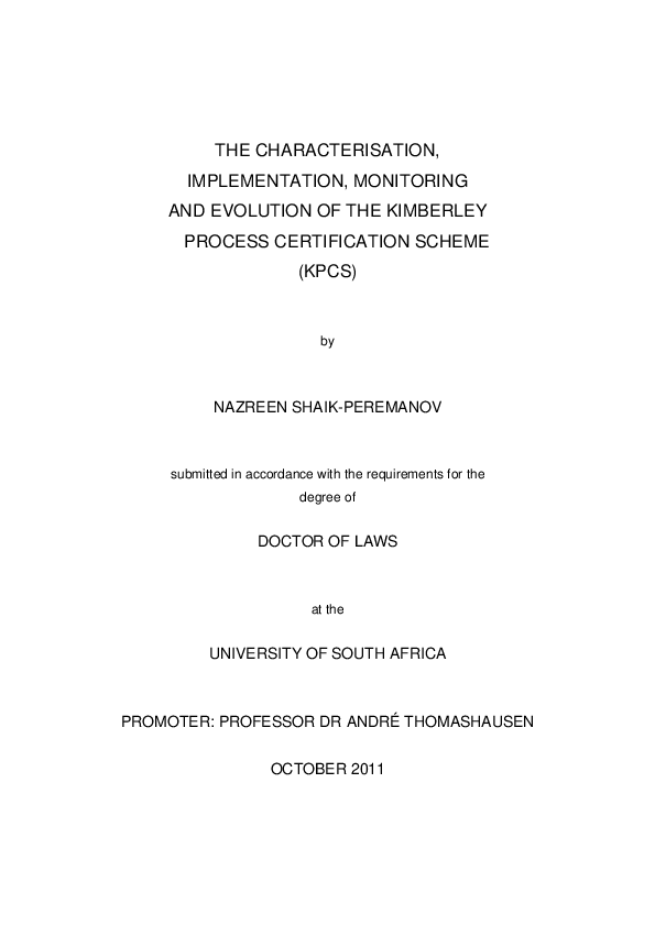 (PDF) The characterisation, implementation, monitoring and evolution of ...