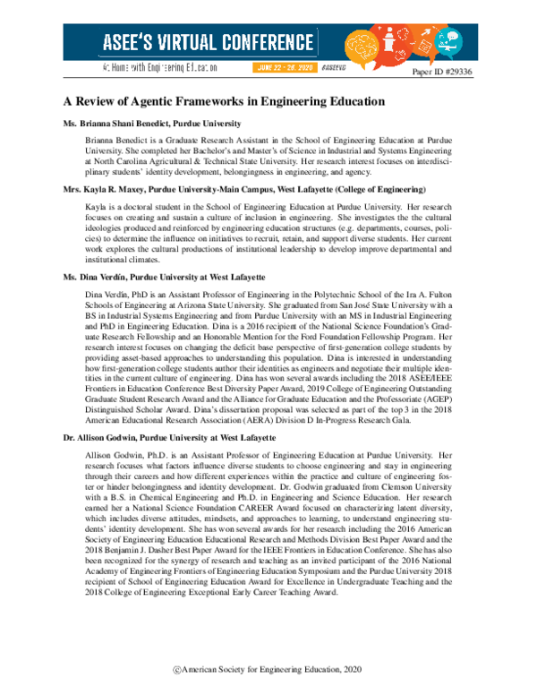 (PDF) Agentic Frameworks in Engineering Education