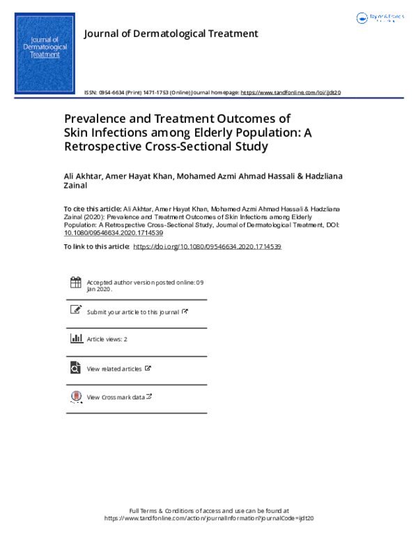 (PDF) Prevalence and treatment outcomes of skin infections among ...
