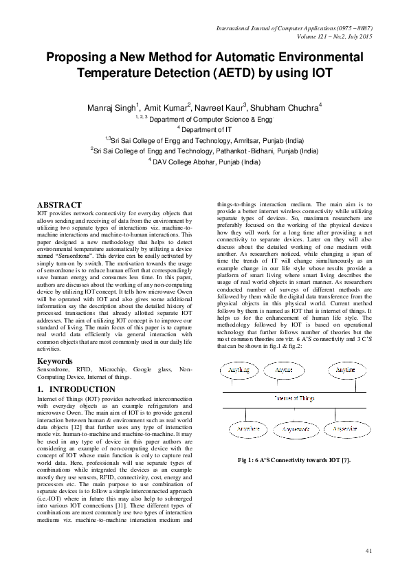 (PDF) Proposing a New Method for Automatic Environmental Temperature ...