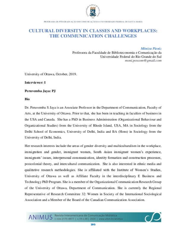 (PDF) Cultural Diversity in Classes and Workplaces: The Communication ...