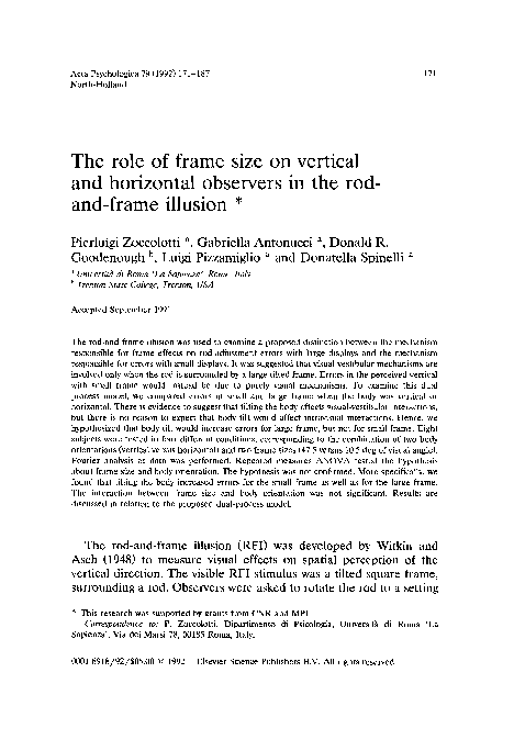 (PDF) The role of frame size on vertical and horizontal observers in ...