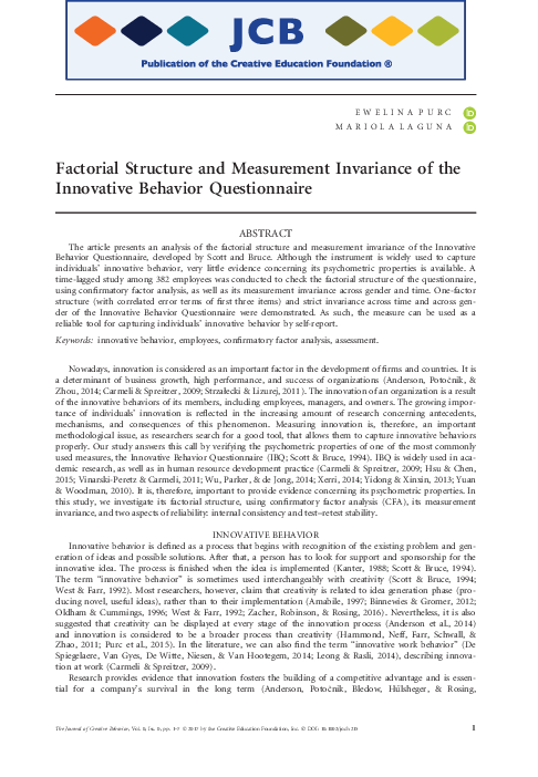 (PDF) Factorial Structure and Measurement Invariance of the PANAS in ...