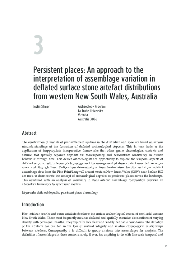 (PDF) Persistent places: An approach to the interpretation of ...