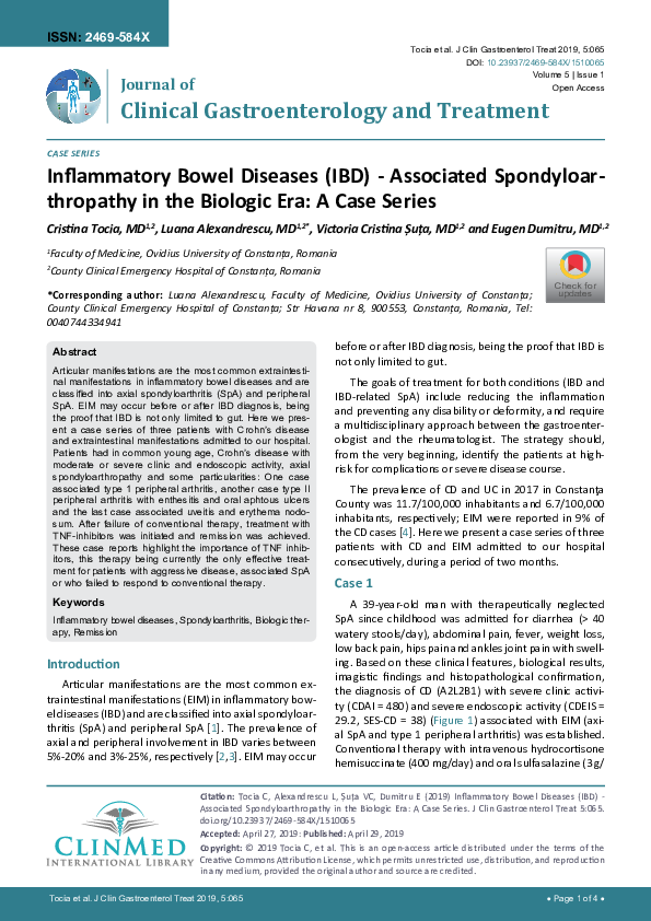 (PDF) Inflammatory Bowel Diseases (IBD) - Associated ...