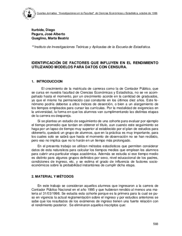 (PDF) Identificación de factores que influyen en el rendimiento utilizando modelos para datos ...