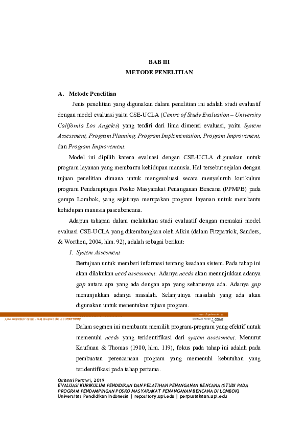 (PDF) Evaluasi Kurikulum Pendidikan Dan Pelatihan Penanganan Bencana ...