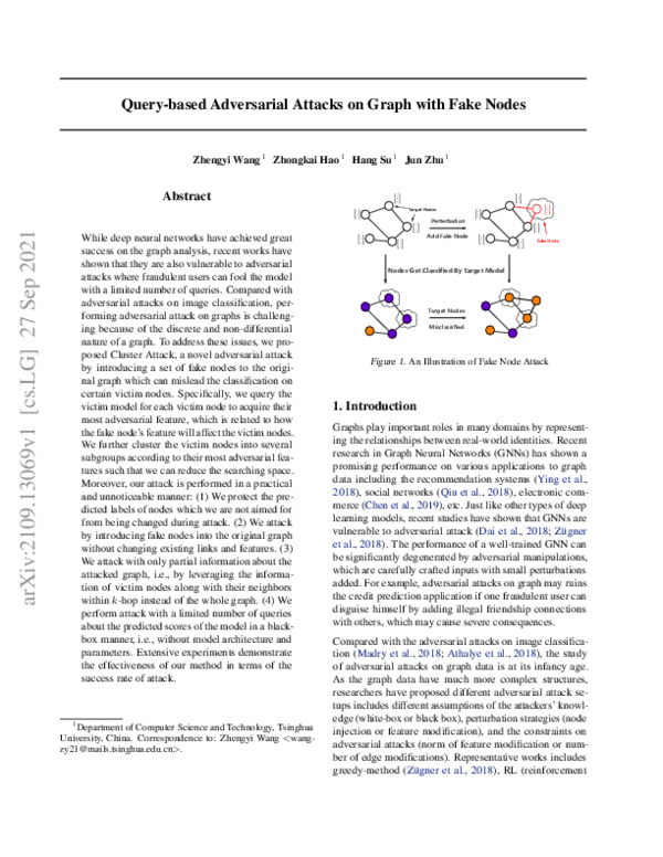 (PDF) Query-based Adversarial Attacks on Graph with Fake Nodes
