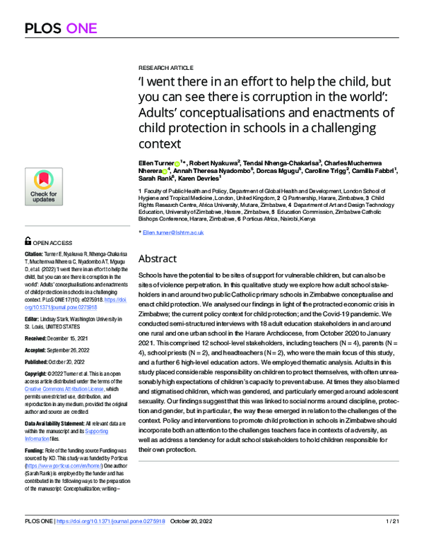 (PDF) ‘I went there in an effort to help the child, but you can see ...