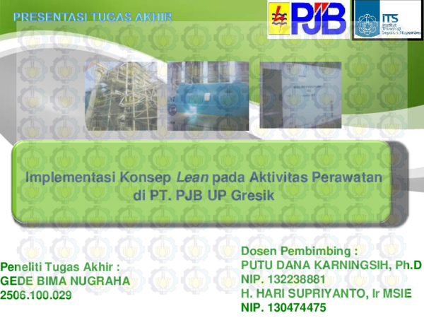 (PDF) Implementasi Konsep Lean Pada Aktivitas Perawatan DI PT PJB Up Gresik