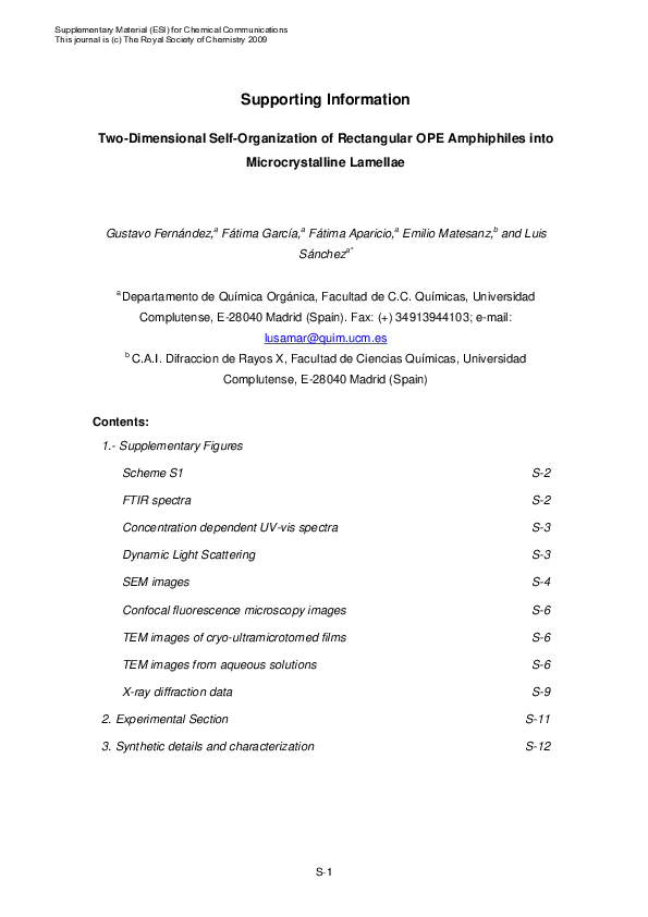(PDF) Two-dimensional self-organization of rectangular OPE amphiphiles into microcrystalline ...